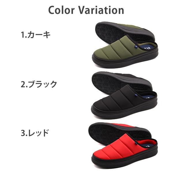 ギャップ スリッポン メンズ 靴 ルームシューズ モックシューズ 黒 ブラック 軽量 軽い 撥水 ダウン かかとなし 滑りにくい 歩きやすい 冬 GAP GPU22207 ...