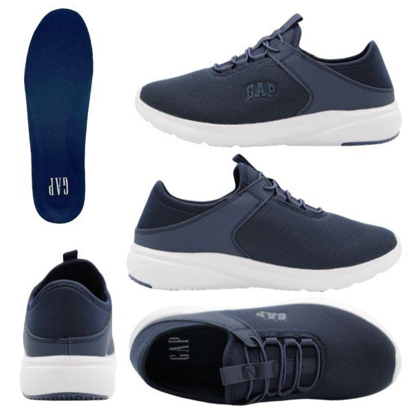 GAP ギャップ スリッポン メンズ 靴 スニーカー 黒 ブラック シンプル 軽量 軽い かかとが踏める 2WAY スリッパ ロゴ 仕事履き 室内履き オフィス GPU22507 : フット ...