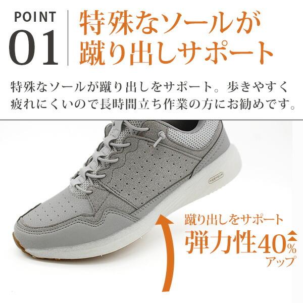 スニーカー レディース 靴 グレー 歩きやすい 立ち仕事 疲れにくい 3E 幅広 甲高 軽量 軽い 買い物 仕事 主婦 ランニング ...