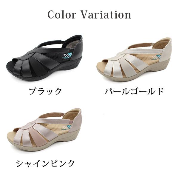 TOPAZ（トパーズ） サンダル レディース 靴 黒 ブラック オフホワイト ピンク コンフォートサンダル 疲れない 軽量 軽い 幅広 3E ...