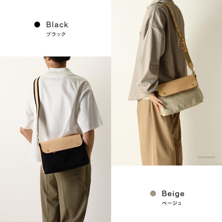 C'omodo+plust 帆布 本革 ヌメ革 キャンバス 日本製 ショルダー C'omodo+plust 帆布 本革 ヌメ革 キャンバス 日本製 ショルダー