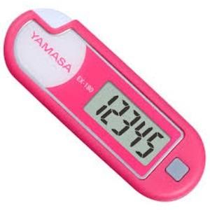 YAMASA ルーペ付きポケット万歩 ピンク EX-180P〔代引不可〕