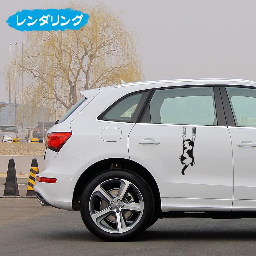 1797 ステッカー ねこ 猫 にゃんこ 防水ステッカー デカール シール 車用 かわいい おもしろ 面白い いたずら 落ちる猫 カーステッカー ドア : s-b073vdzv23 ...