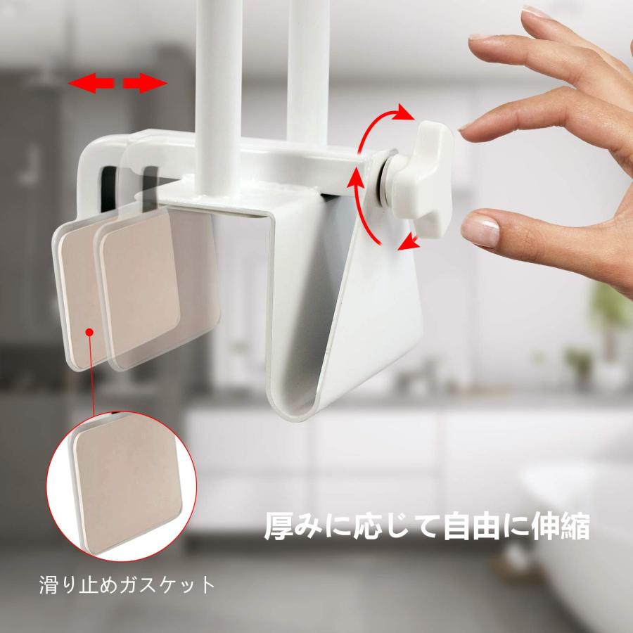 BQKOZFIN 浴槽手すり お風呂手すり ワンタッチ取り付け 入浴介護 入浴介助 安全手すり 介護ケア用品 滑り止め 浴室/トイレ/転倒防止 取付け : フォレストジャパンYahoo ...