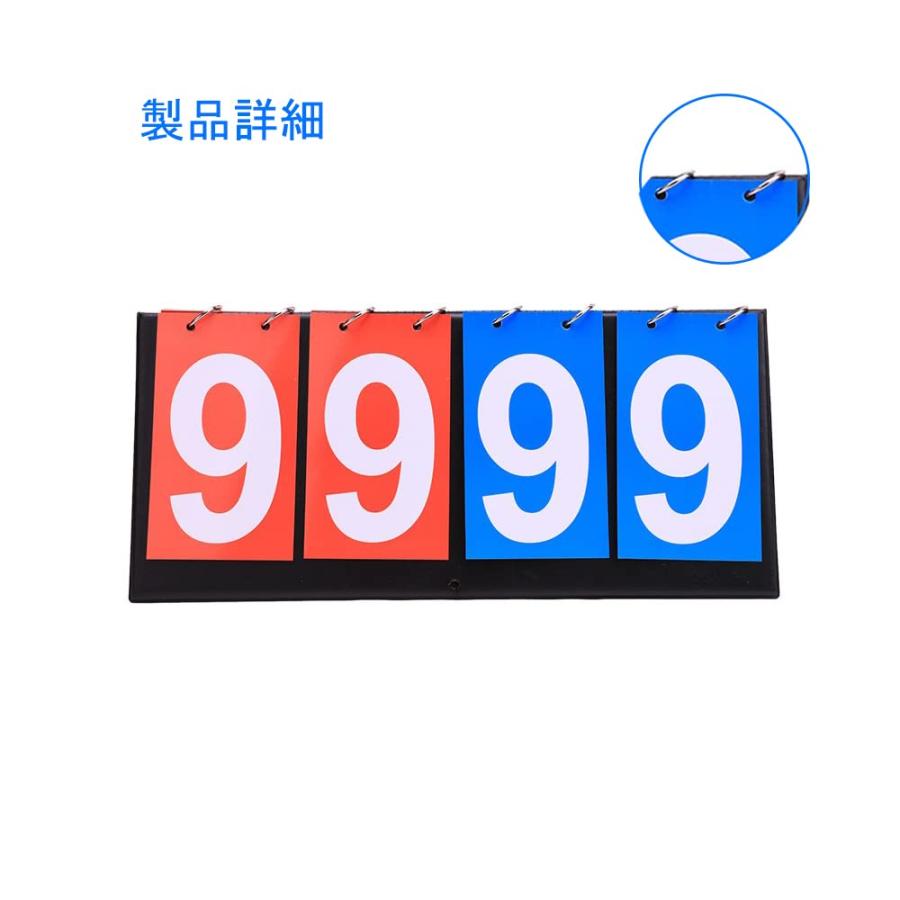 LIKENNY スコアボード 4桁 スコアボード 読みやすい 得点板 フリップスコアボ 携帯便利 各種スポーツに適応 競技 野球 サッカー バスケット : s-b09jz8jvnx ...