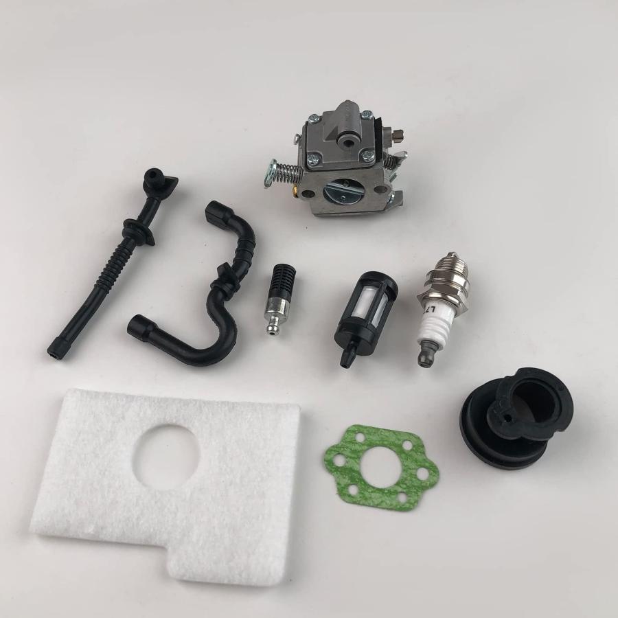 Hicello チェーンソー用キャブレターセット Stihl 017 018 MS180 MS170 MS170C MS180Cチェンソーに適合 スパ : s-b0c657s9t8 ...