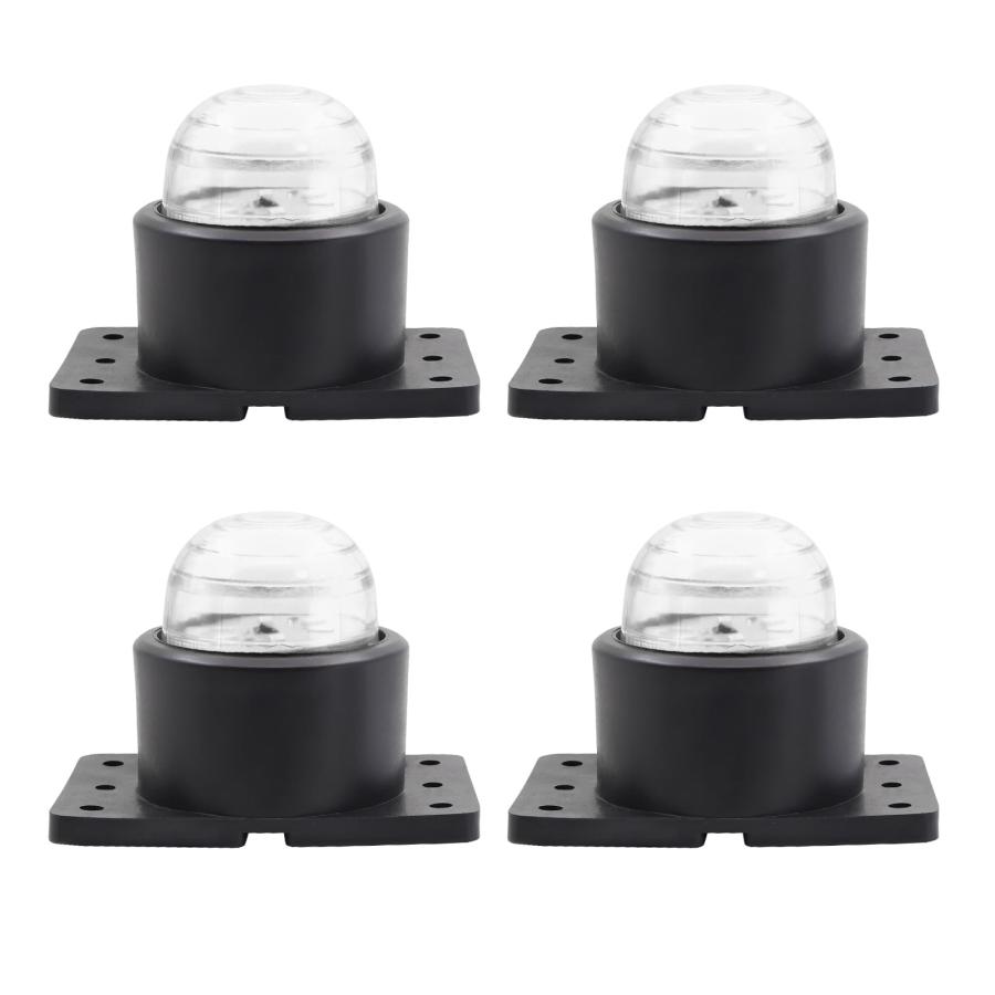 Aoling サイドマーカー LED 24V、トラック 車高灯、トラック 車幅灯、M6 白 マーカーランプ RV バス 路肩灯 軽トラ 6LED クリ : フォレストジャパンYahoo ...