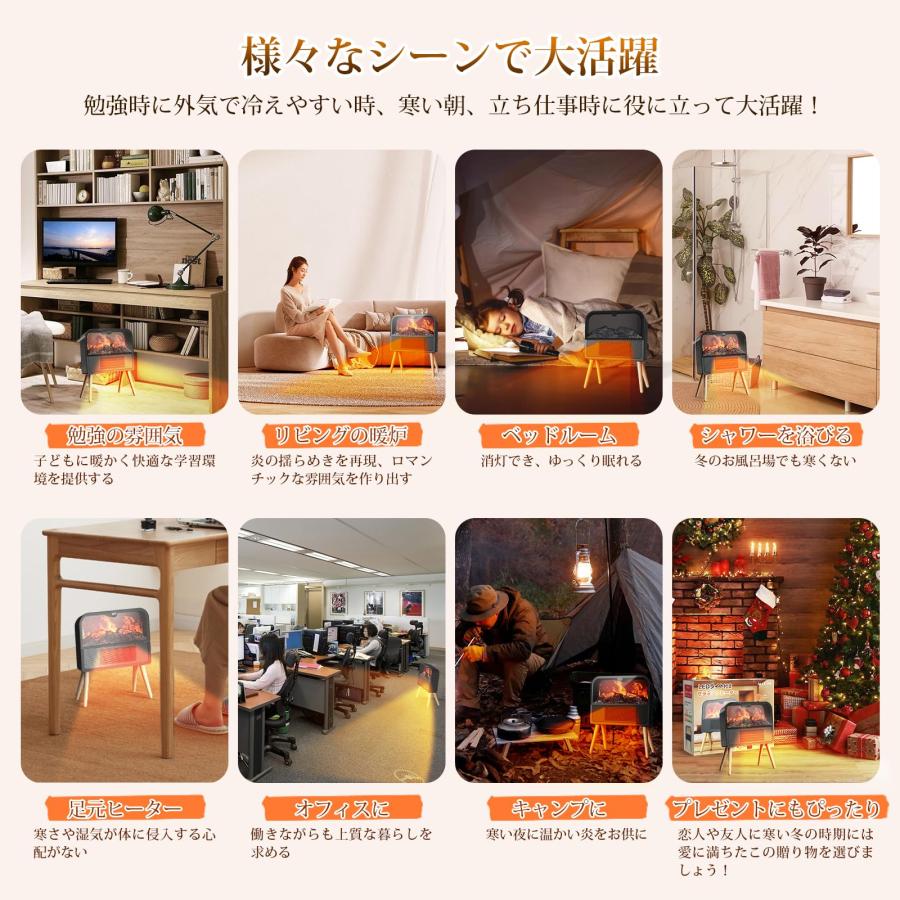 暖炉型 セラミックヒーター 【ECO知能恒温 節電対策】 電気ヒーター 『冬新型・3D疑似炎』 電気ストーブ 暖房器具 省エネ 直火なし 3段階温風調 : s-b0chrgh53s ...