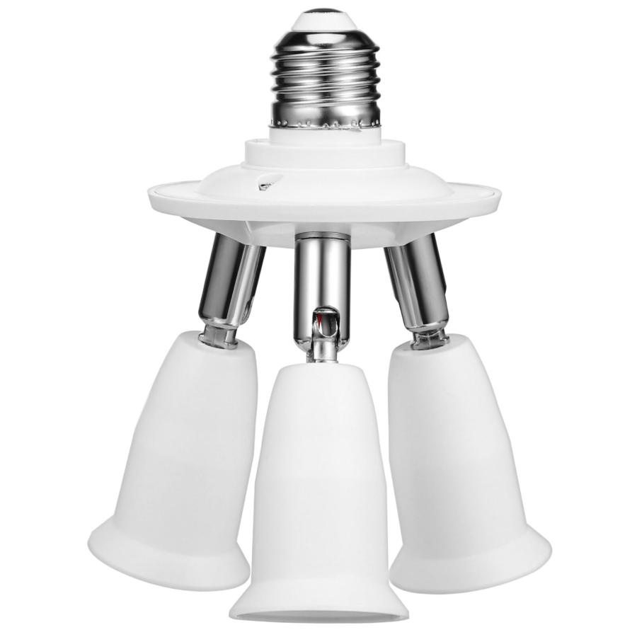 iplusmile 電球 三股ソケット e26/e27 電球ソケット 分岐 ライトソケット 延長ソケット 調節可能 LED電球延長アダプター : s-b0cs38gfvp-20241023 ...