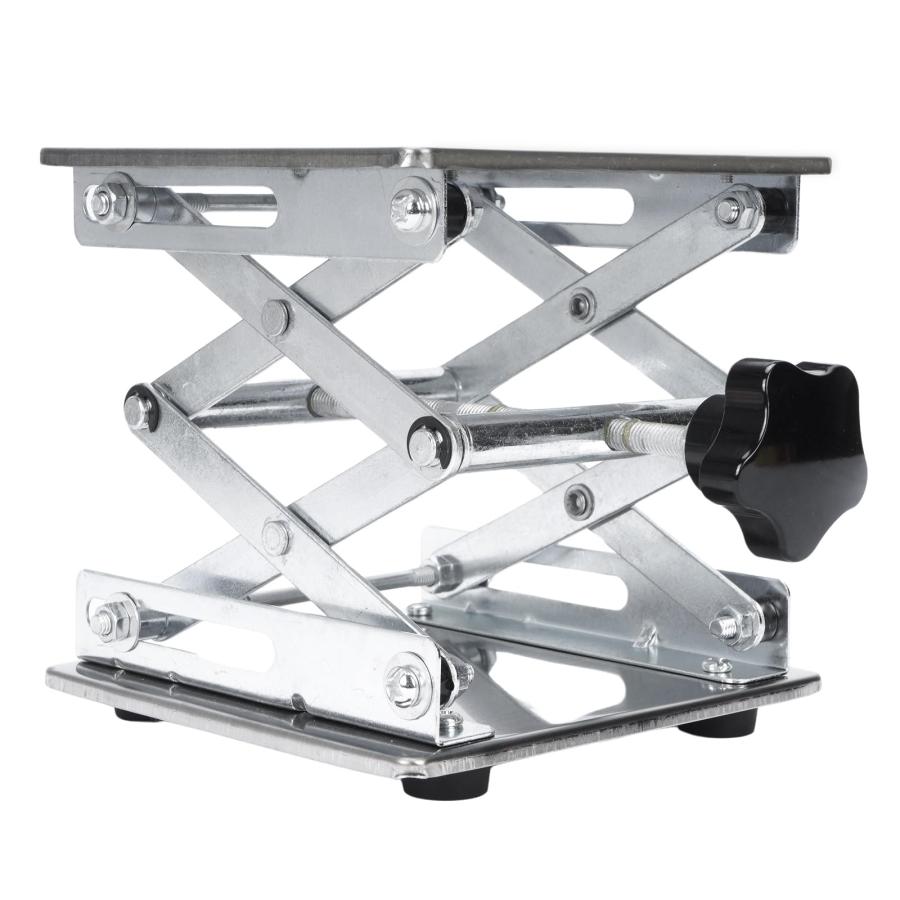 aleawol 150×150x260mm ラボジャッキ 昇降台 ステンレス 折りたたみ作業台 小型ジャッキ 実験器具 スタンド 昇降機 実験台 滑り : s-b0d4yc178f ...