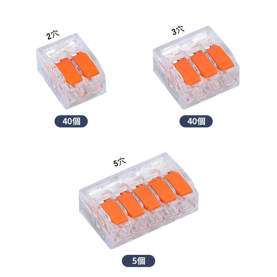 Glvaner コンパクトスプライスコネクタ ワンタッチコネクター 単線接続可能 透明化配線 接続 スプライス端子 コネクター 差し込みコネクタ 電線 : s-b0d5vhp8g5 ...