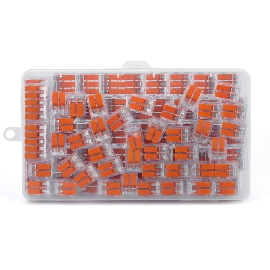 Glvaner コンパクトスプライスコネクタ ワンタッチコネクター 単線接続可能 透明化配線 接続 スプライス端子 コネクター 差し込みコネクタ 電線 : s-b0d5vhp8g5 ...