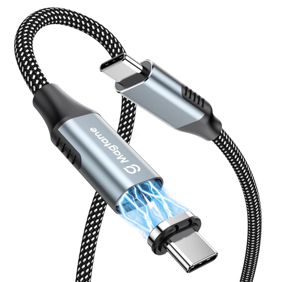Magtame マグネット充電ケーブルtype-c 100W急速充電/PD対応 マグネットケーブルタイプC 24pin仕様 磁気 防塵 着脱式 iPh : フォレストジャパンYahoo ...