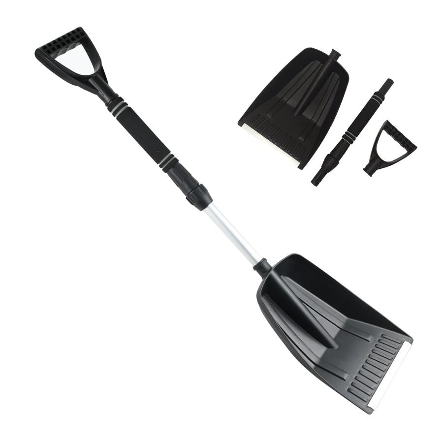 seiyishi 除雪スコップ 雪かきスコップ 車載スコップ 伸縮式雪かきスコップ 多機能ショベル 携帯スコップ 長さ調節可能 小型 軽量 組み立てが : フォレストジャパンYahoo ...