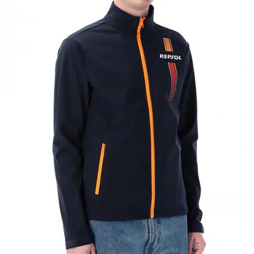 【50%OFFセール】2024 レプソル レーシング ソフトシェル ジャケット ネイビー 紺 公式 MotoGP バイク Repsol ...