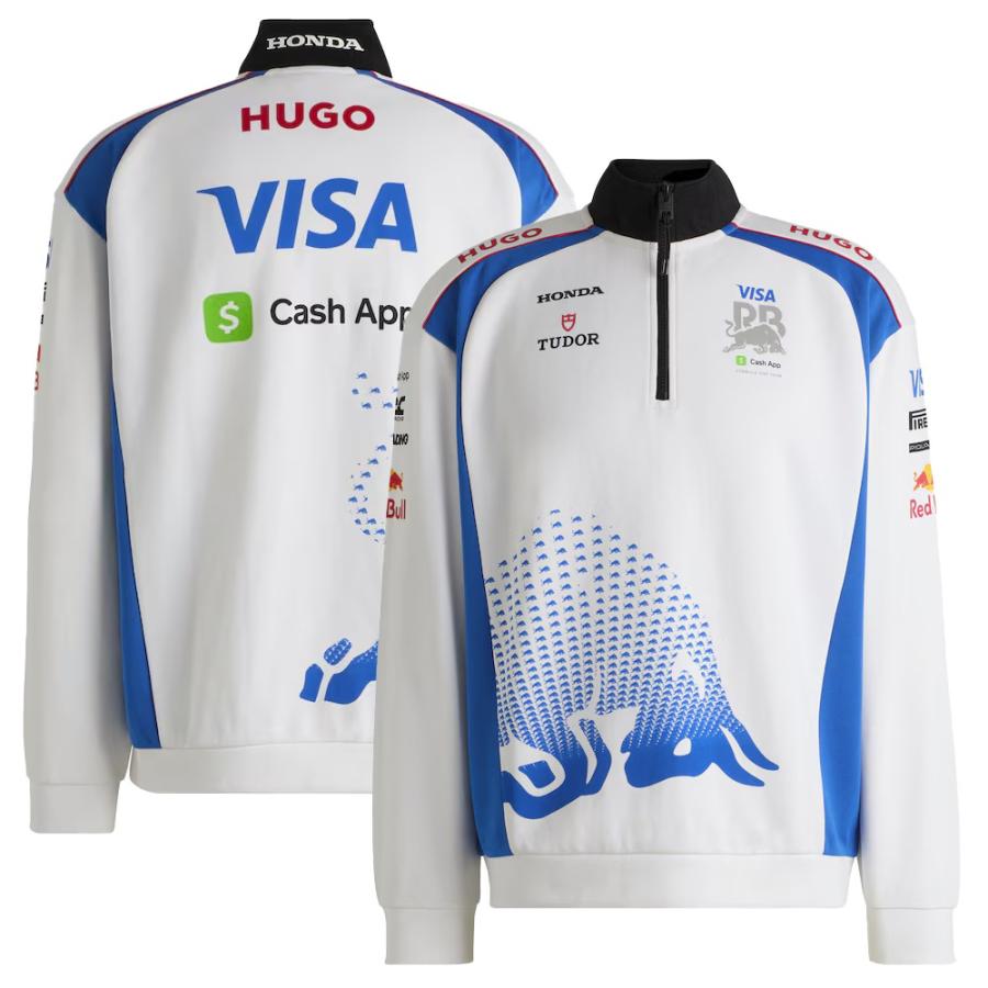 HUGO 2025 レーシングブルズ チーム レプリカ クオーター ジップ スウェット Racing Bulls F1 : Formula ...