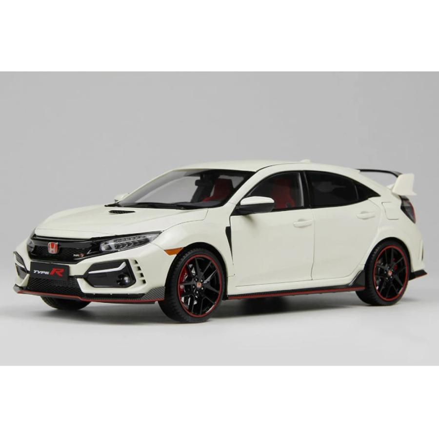ホンダ（HONDA） LCD 1/18 シビック タイプR FK8 2020年 ホワイト モデルカー 模型 HONDA LCD18005B ...