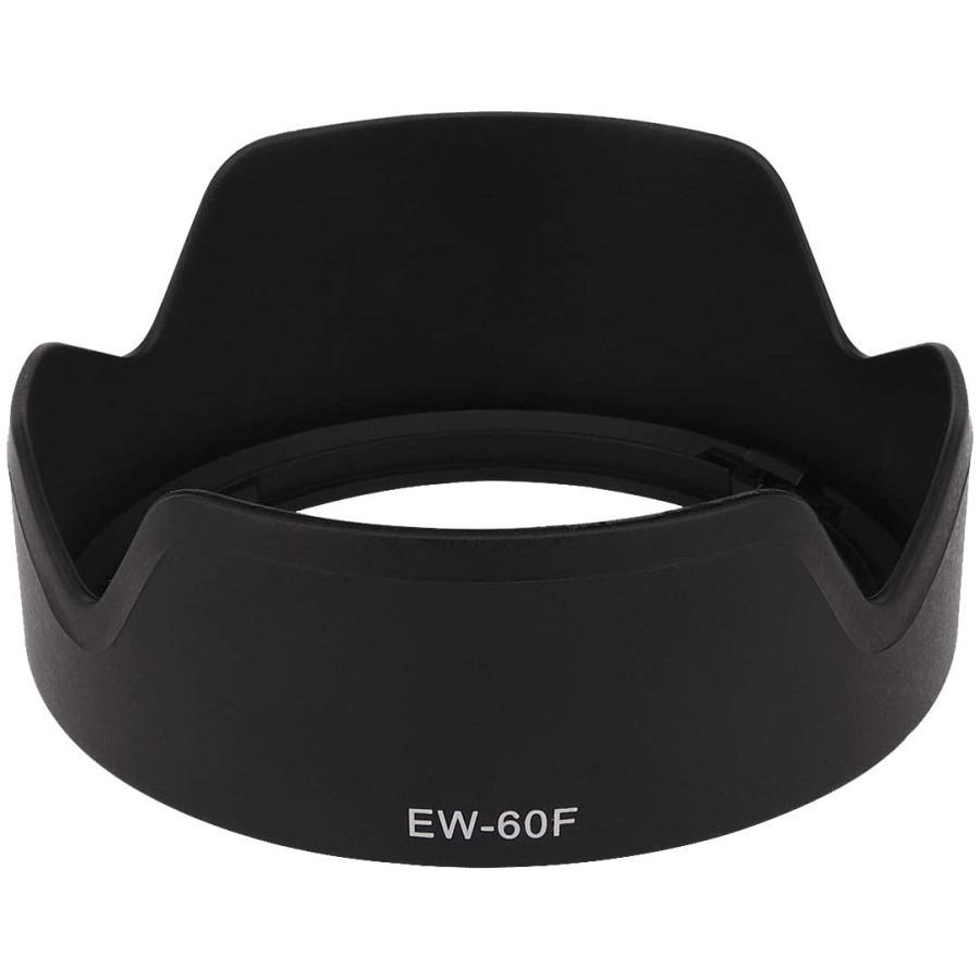 EW-60F 互換レンズフード キヤノン EF-M18-150mm F3.5-6.3 IS STM 等対応 canon用 逆装着時 フィルターやレンズキャップ取付可能 : フォルテッス ...