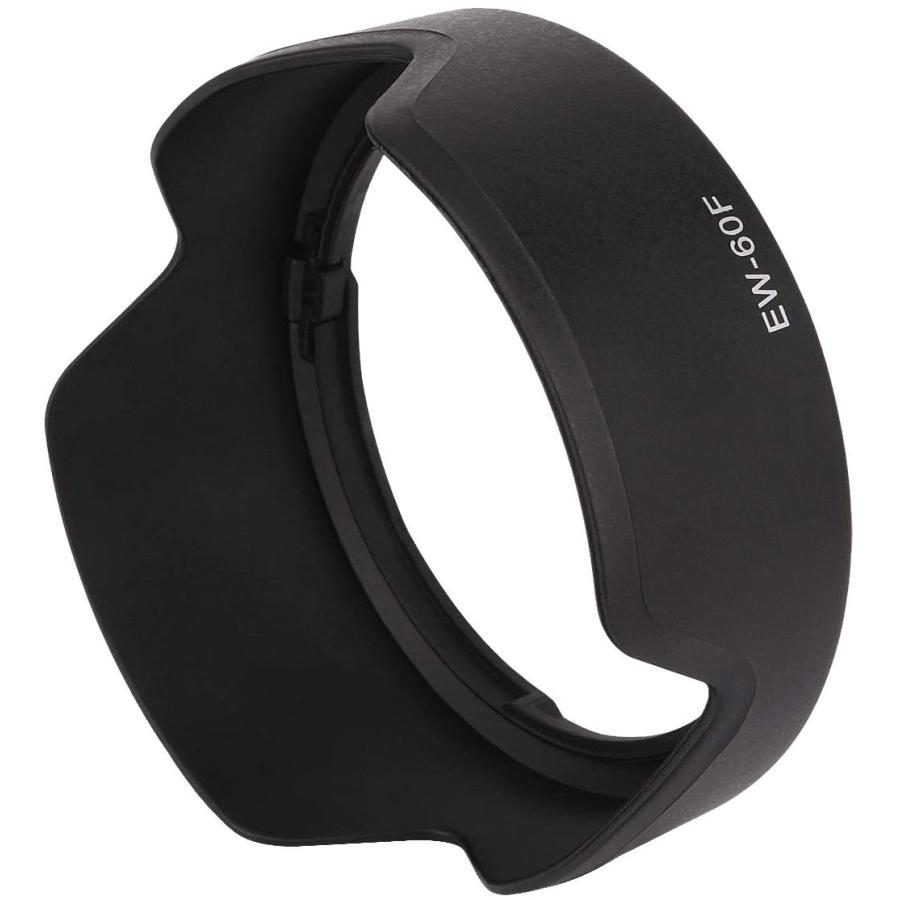 EW-60F 互換レンズフード キヤノン EF-M18-150mm F3.5-6.3 IS STM 等対応 canon用 逆装着時 フィルターやレンズキャップ取付可能 :ew-60f:フォルテ ...