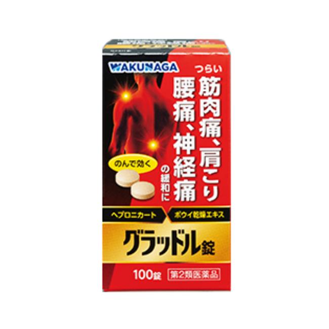 WAKUNAGA（湧永） 【第2類医薬品】グラッドル錠 100錠 : ドラッグ フォートレス - 通販 - Yahoo!ショッピング
