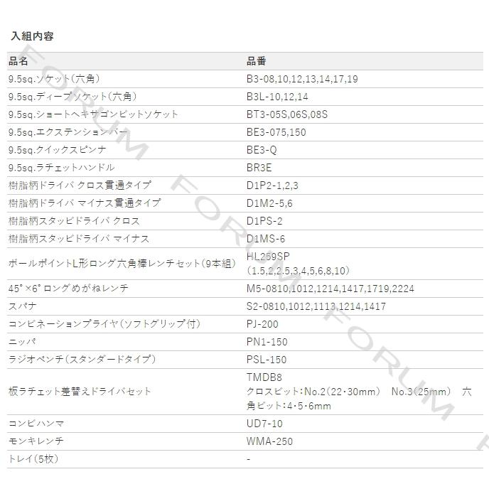 【レビューを書いて送料無料】 KTC 9.5sq. 56点 工具セット SK356WF / SK35623WZ シリーズ の 工具のみセット ・ ツールケース無し / ツールセット ...