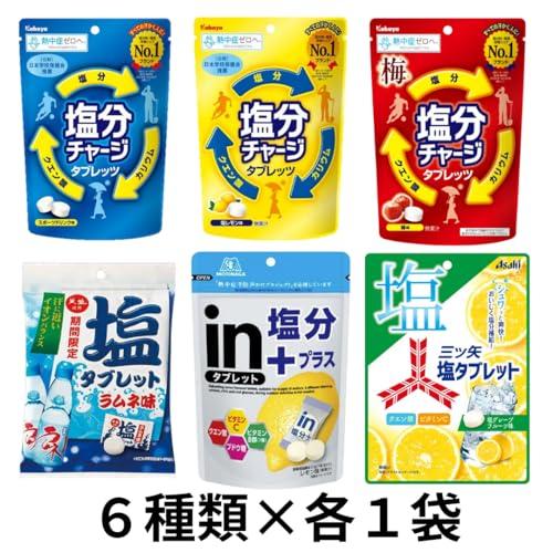 【熱中症対策 6種タブレットアソート】塩カバヤ 塩分チャージタブレッツ 塩レモン味 81g ＆ スポーツドリンク味 梅味 ウィダーイン : 四つ葉カンパニー Co. - 通販 - Yahoo ...