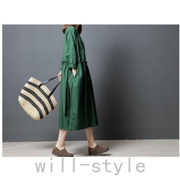 ワンピースレディース膝丈ワンピースリゾート長袖30代40代50代森ガール : Dindoヤフー店 - 通販 - Yahoo!ショッピング