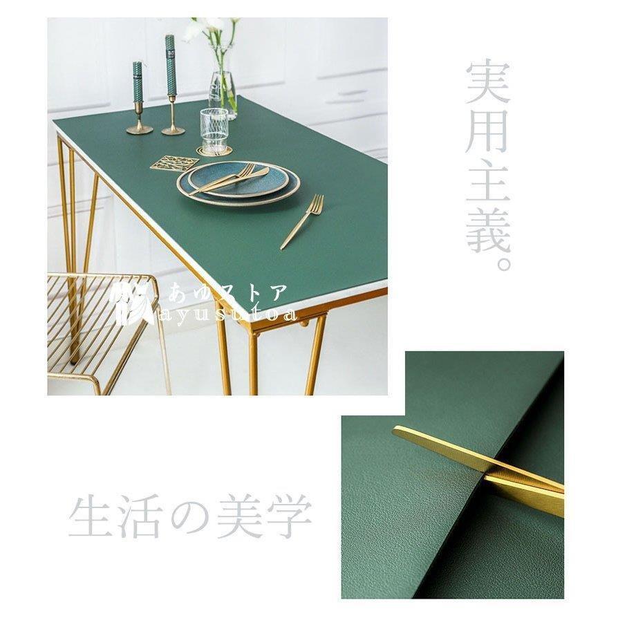 テーブルクロス pu皮革生地 北欧 テーブルマット 防水防油 耐熱 汚れ防止 食卓カバー 高級感 ダイニングテーブルマット おしゃれ 無地 長方形 撥水 家庭用 12色 : Dindoヤフー店 ...