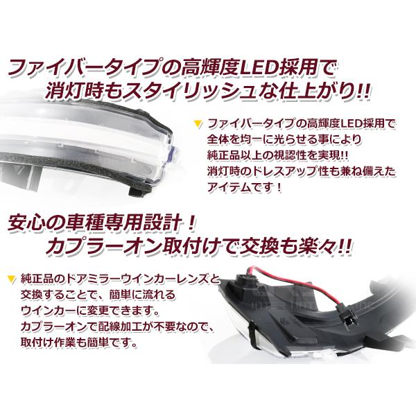 流れる ウインカー シーケンシャルウインカー 日産 セレナ C27/GC27/GFC27/GNC27/GFNC27/HC27/HFC27 クリア / スモーク LED : fourms ...