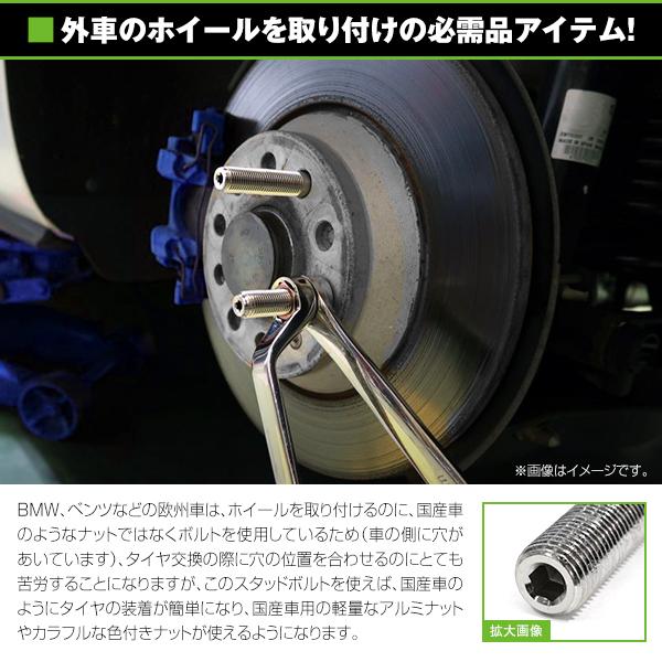 スタッドボルト M14 P1.25 12mm/M14 P1.5 41mm 20本 : fourms - 通販 - Yahoo!ショッピング