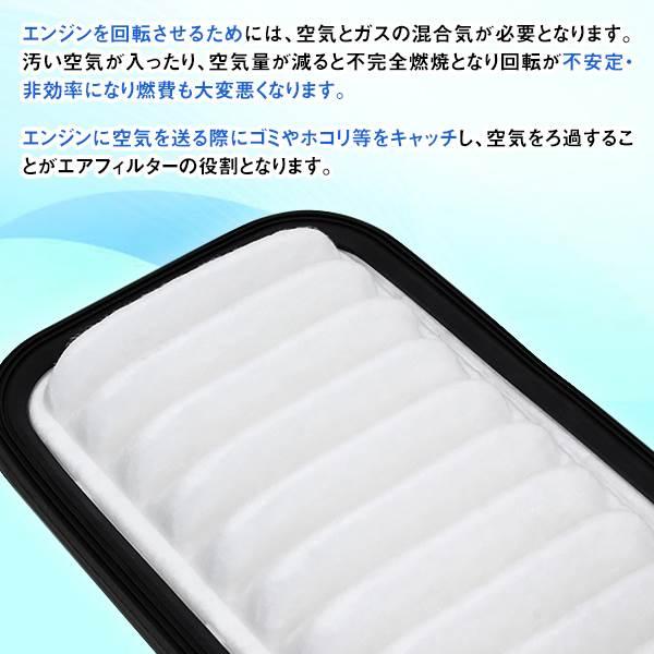 エアクリーナー ダイハツ ミライース LA300S LA310S 互換純正品番 17801-B2050 エアフィルター エアエレメント エアー ...