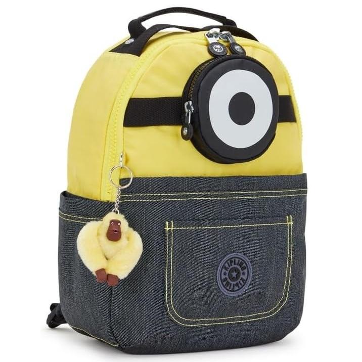 kipling（キプリング） 【新品】キプリング ミニオンズ コラボ ミニリュック イエロー デニム SEOUL S Minion Jeans ...