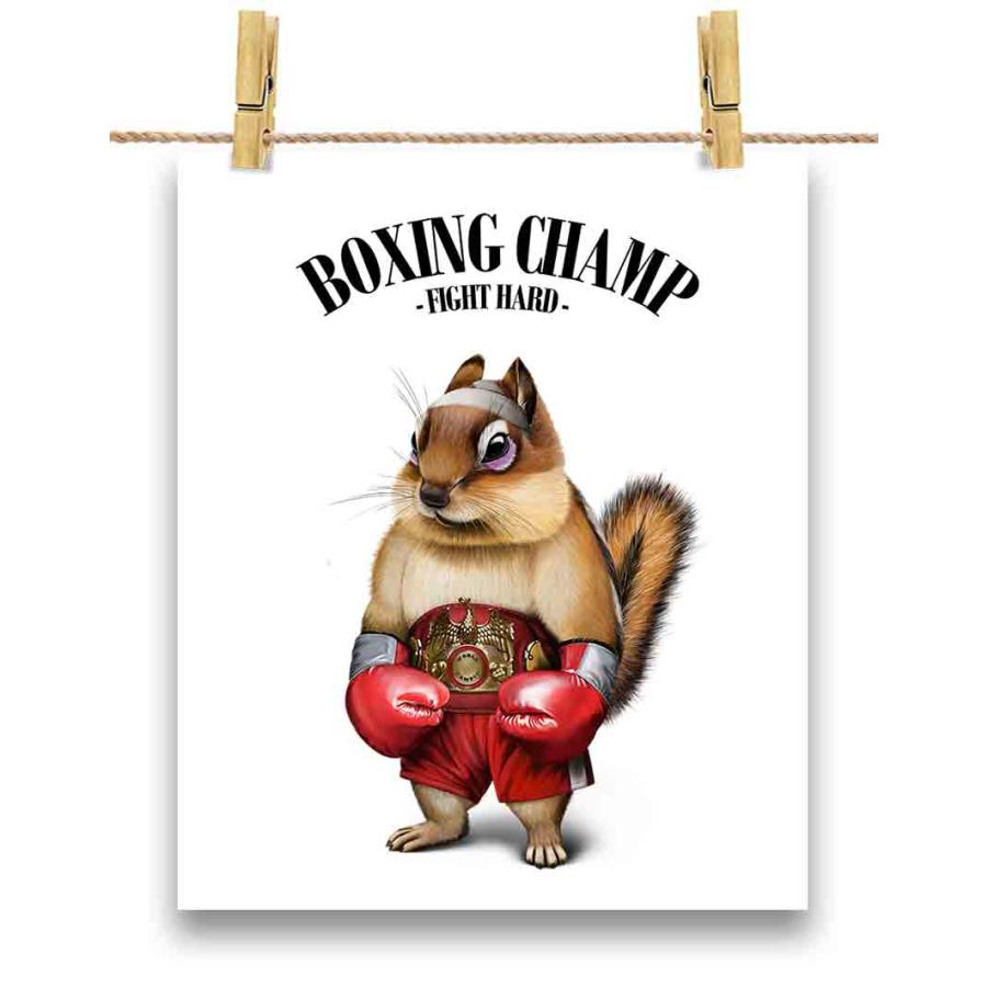ポストカード シマリス リス 小動物 ボクシング チャンピオン 筋肉 筋トレ by Fox Republic :postcard-chip-set9:FOX REPUBLIC - 通販 ...