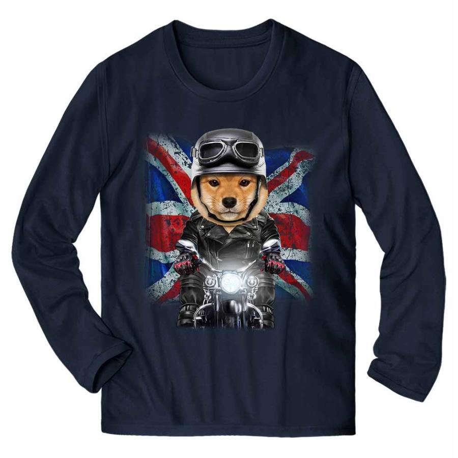 【仔犬の 柴犬 ドッグ 犬 いぬ バイク イギリス】メンズ 長袖 Tシャツ by Fox Republic : unisex-long-dog-sh3-35 : FOX REPUBLIC ...