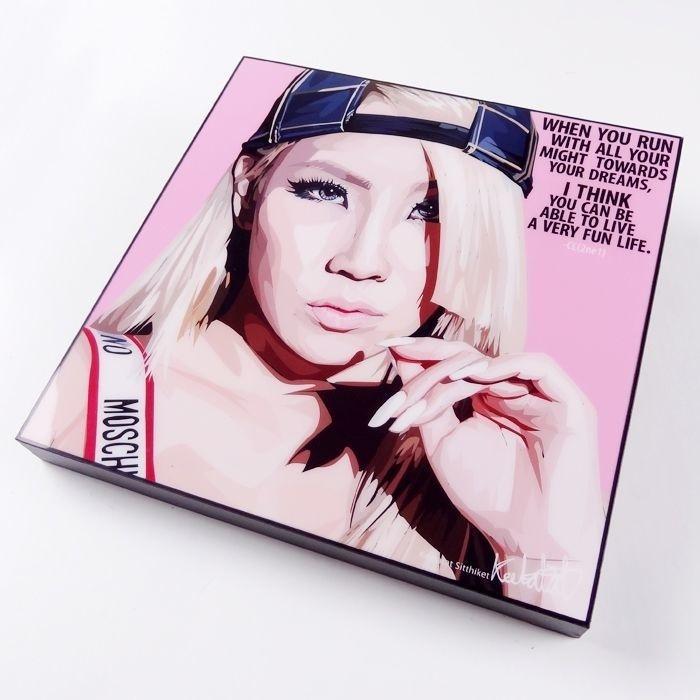 ポップアートパネル インテリア アート ポスター 絵 CL (2NE) シーエル(トゥエニィワン) キータタット シティケット Sサイズ 予約 ...