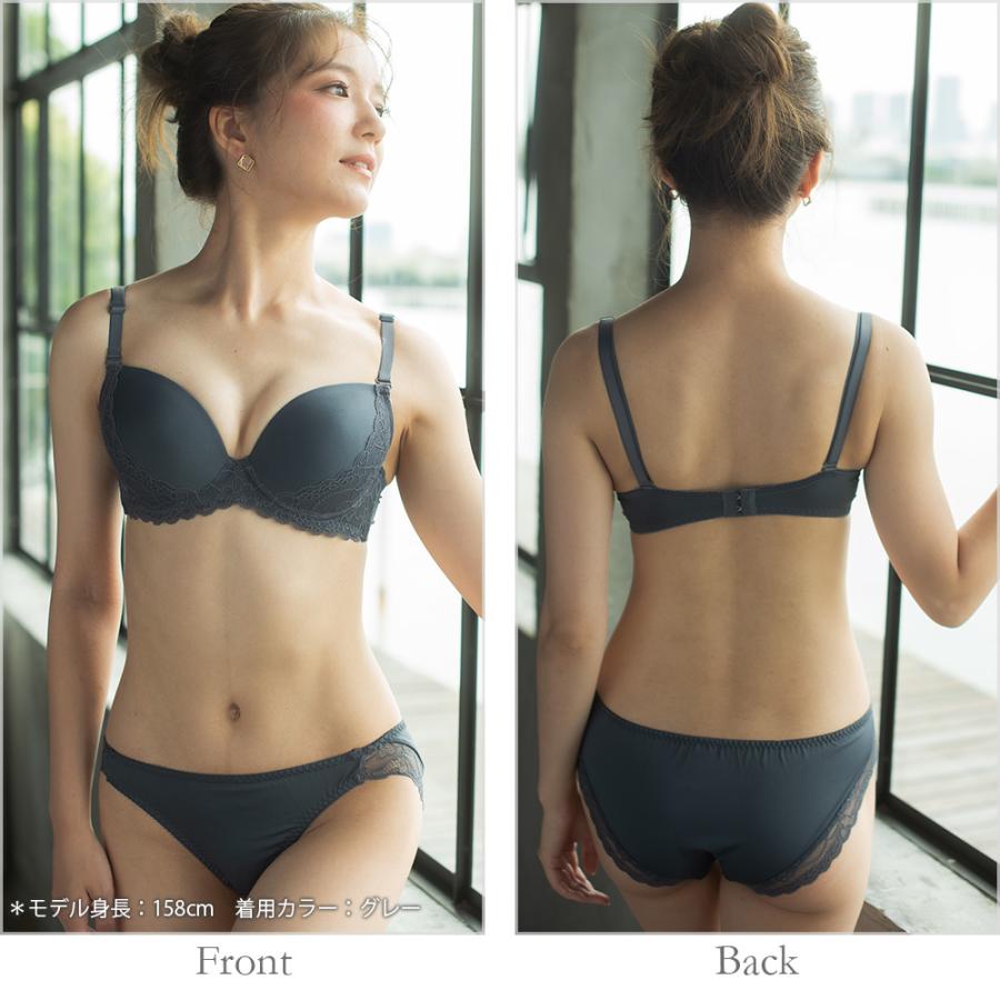 fran de lingerie ブラジャー ショーツ セット 下着 レディース ブラ ショーツセット 上下 上下セット ブラショーツ シンプル レース 伸縮性 盛胸d75 e75 ...