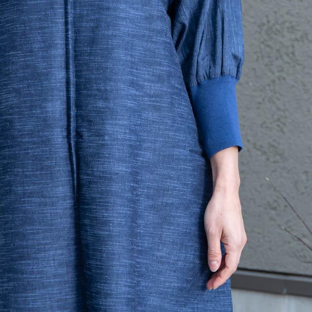 うなぎの寝床 久留米絣の割烹着 103cm丈 無地 サックスブルー KAPPOGI-103 : FRANK暮らしの道具 - 通販 - Yahoo!ショッピング