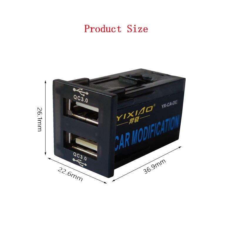 デュアルUSBカーインターフェイス 1ピース カーコネクタ ダブルqc3.0電圧ディスプレイ トヨタ カローラ18-21 カスタム : freak.Yahoo!ショップ - 通販 ...
