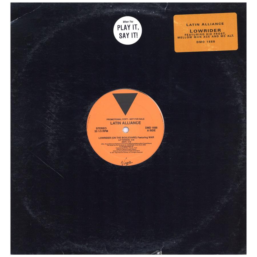 【レコード】Latin Alliance feat Frost, A.L.T., Mellow Man Ace - LOWRIDER ...