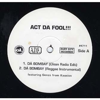【レコード】ACT DA FOOL - BOMBAY / KURSE 12" US 1998年リリース : フリークスレコード レコード販売 ...