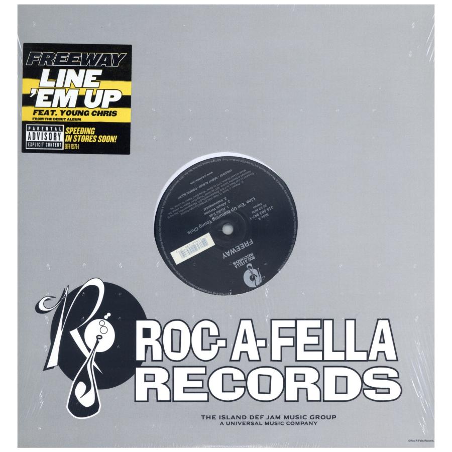【レコード】FREEWAY - LINE 'EM UP / ROC THE MIC (REMIX) 12" US 2002年リリース ...