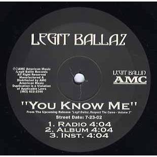 【レコード】LEGIT BALLAZ - YOU KNOW ME 12" US 2002年リリース : フリークスレコード レコード販売 ...