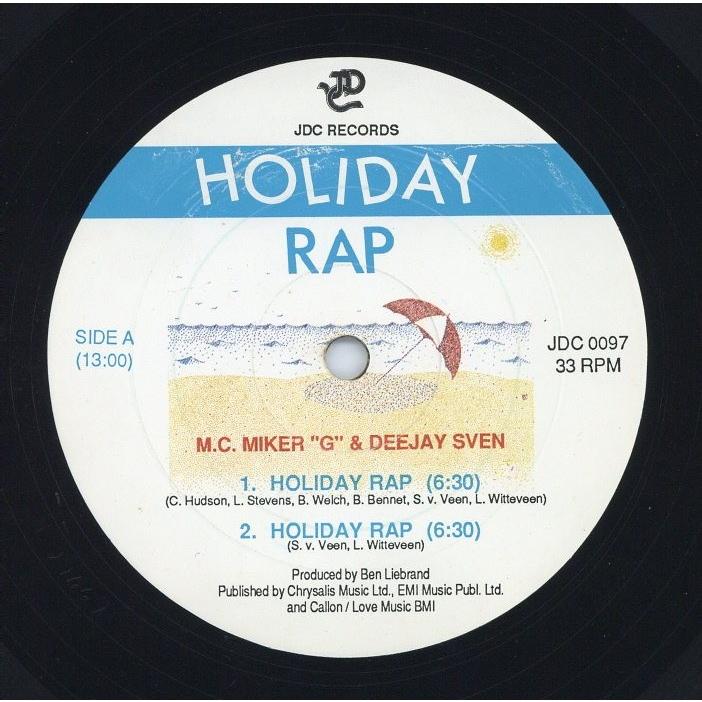 【レコード】MC MIKER G & DJ SEVEN - HOLIDAY RAP 12" US 1986年リリース : フリークスレコード ...
