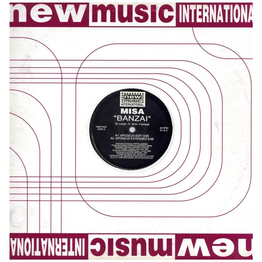 【レコード】MISA - BANZAI 12" ITALY 1999年リリース : フリークスレコード レコード販売 - 通販 - Yahoo!ショッピング