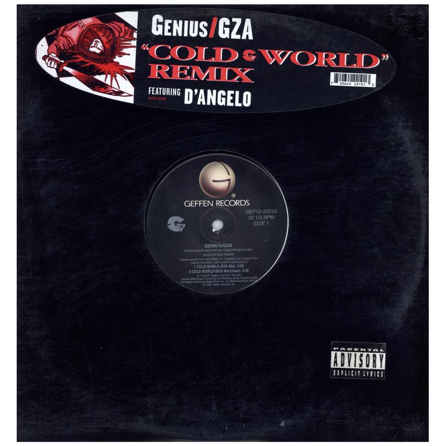 【レコード】GENIUS/GZA feat D'Angelo, Inspectah Deck - COLD WORLD (REMIX) 12 ...