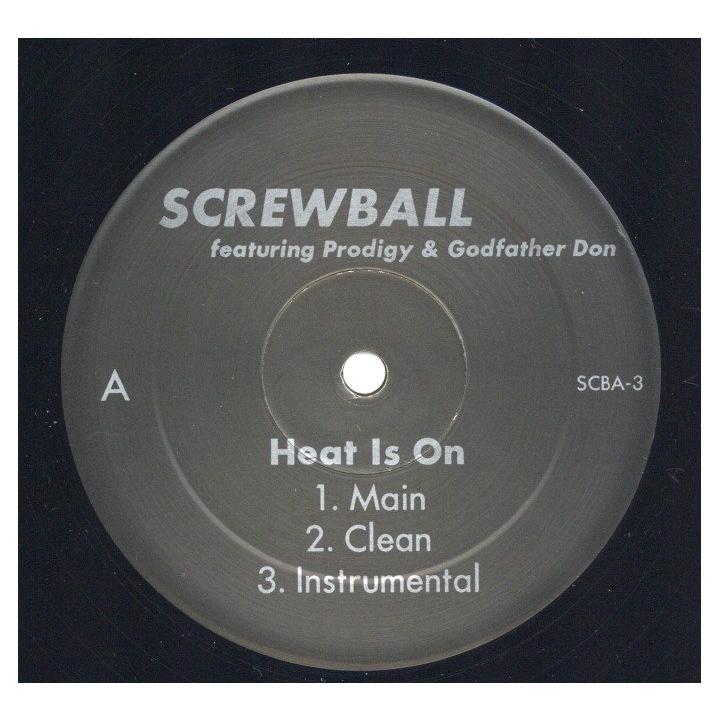 【レコード】SCREWBALL feat Godfather Don, Prodigy - HEAT IS ON (REMIX) / SUCK ...