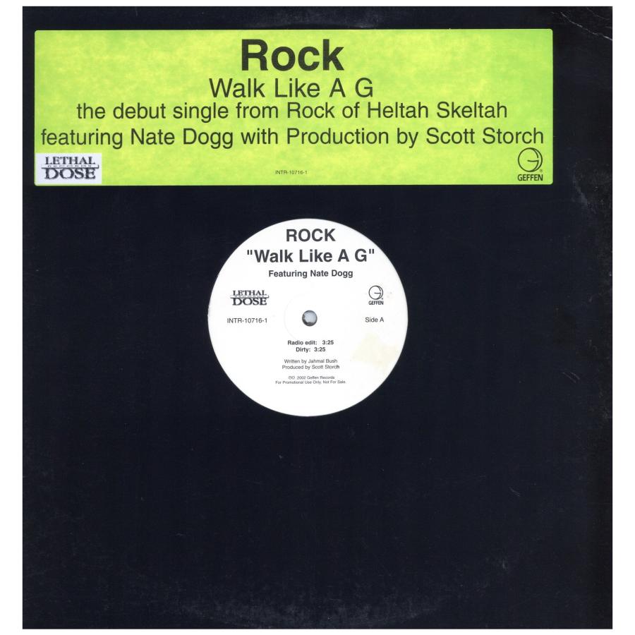 【レコード】ROCK feat Nate Dogg - WALK LIKE A G 12" US 2002年リリース : フリークスレコード ...