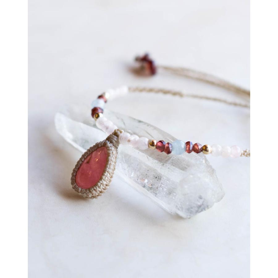 インカローズ マクラメ ブレスレット ロードクロサイト 天然石 : Freaky Hands - 通販 - Yahoo!ショッピング