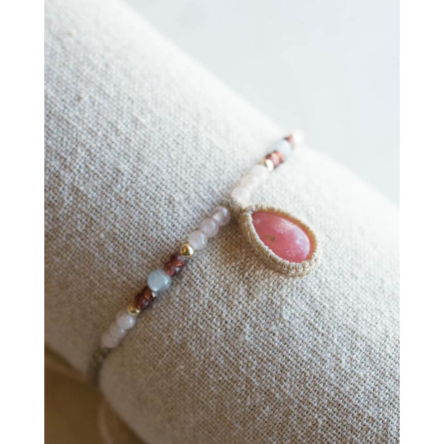 インカローズ マクラメ ブレスレット ロードクロサイト 天然石 : Freaky Hands - 通販 - Yahoo!ショッピング