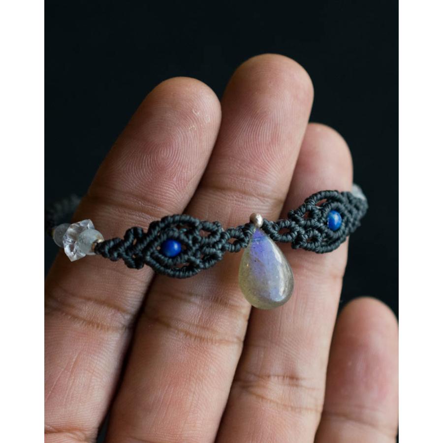 ラブラドライト マクラメ ブレスレット ダイヤモンドクォーツ 天然石 : Freaky Hands - 通販 - Yahoo!ショッピング